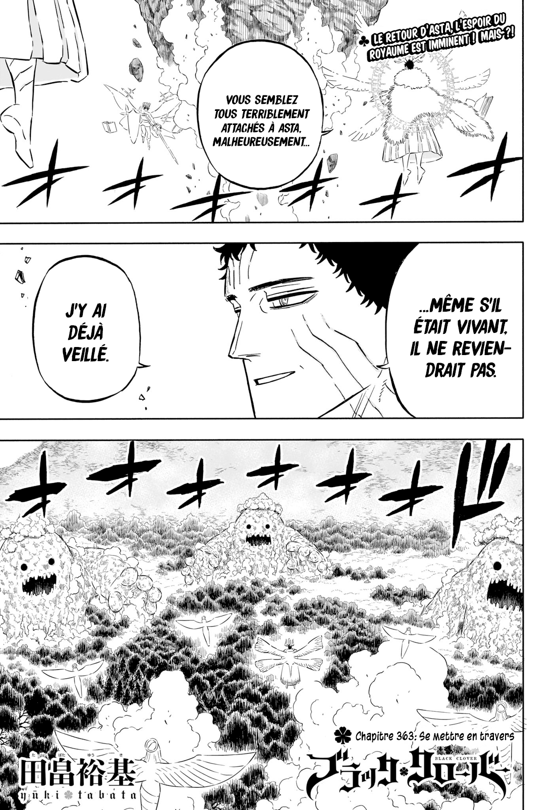 Scan Black Clover Chapitre 363 : Se mettre en travers - Page 1 sur ...