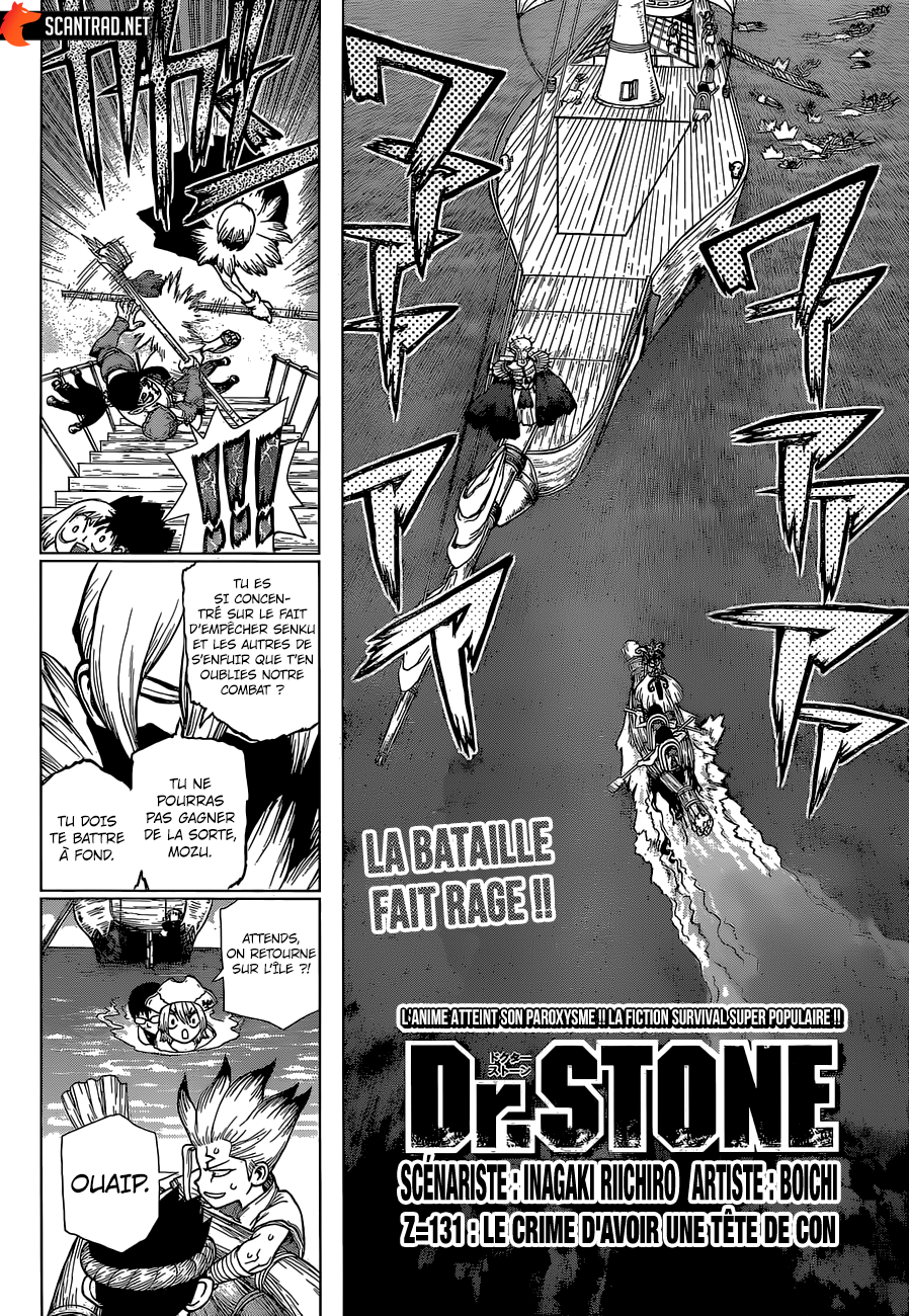 Scan Dr. Stone Chapitre 131 : Le crime d'avoir une tête de con - Page 2 ...