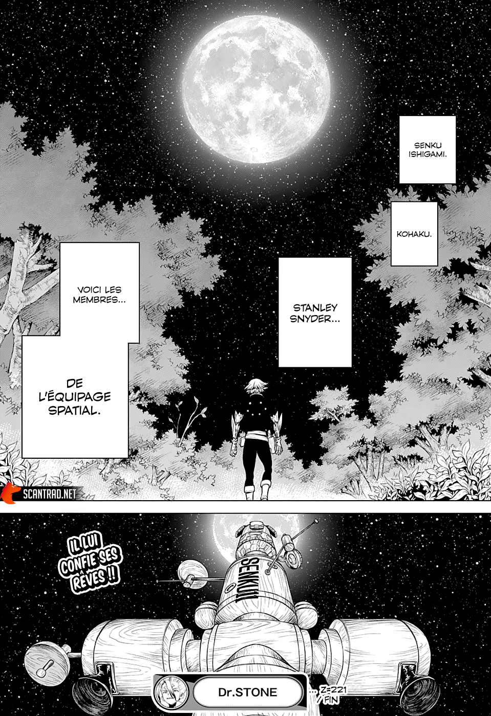 Scan Dr. Stone Chapitre 221 : Confier ses rêves - Page 18 sur ScanVF.Net