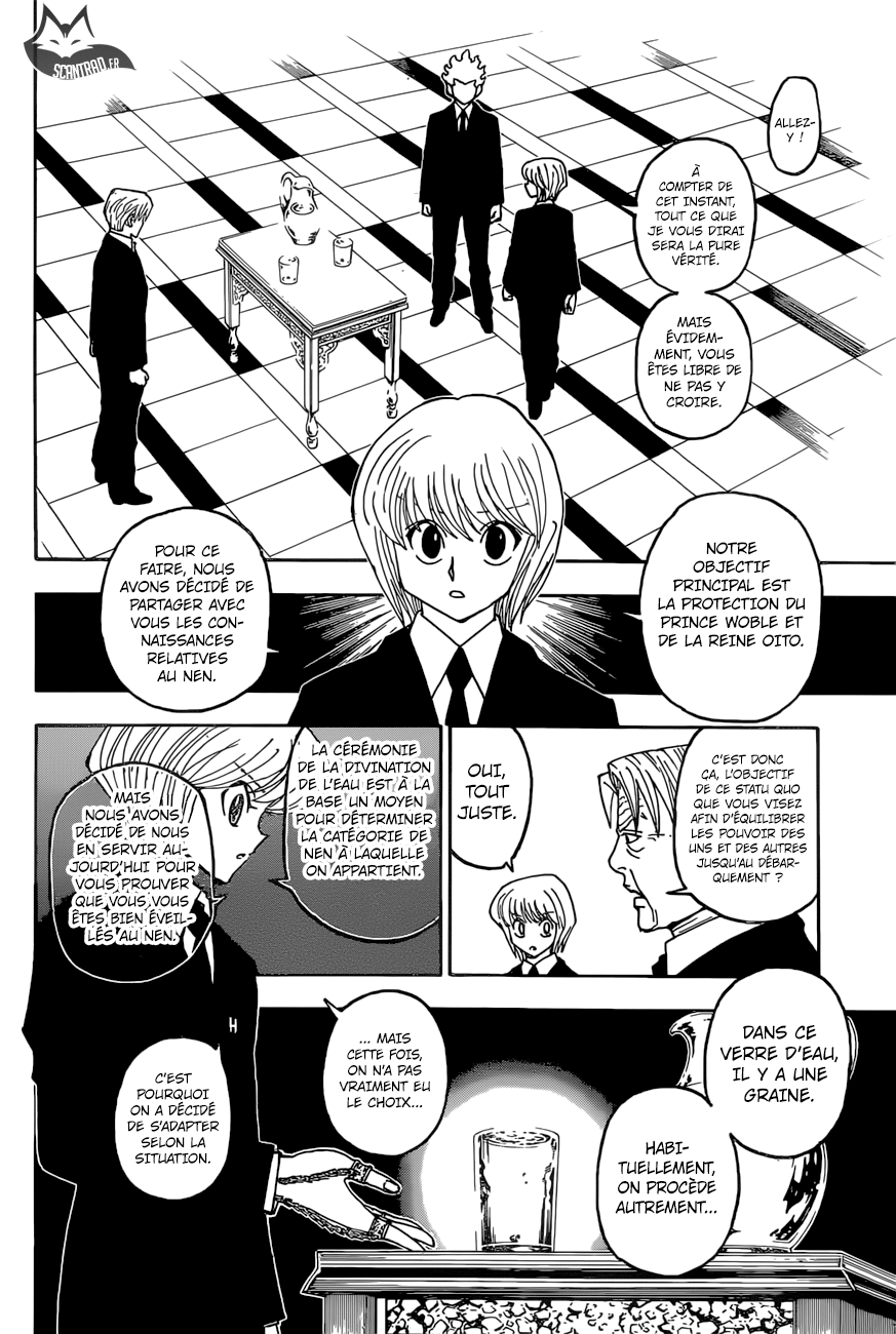 Scan Hunter X Hunter Chapitre 388 : Réflexions - Page 6 sur ScanVF.Net
