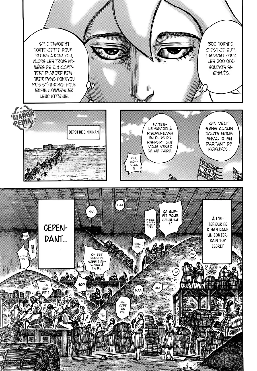 Scan Kingdom Chapitre 500 : Les soldats se dirigent vers le champs de ...