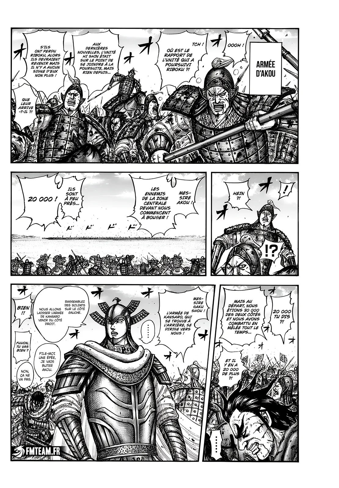 Scan Kingdom Chapitre 780 : L'attaque et la défense de l'armée centrale ...