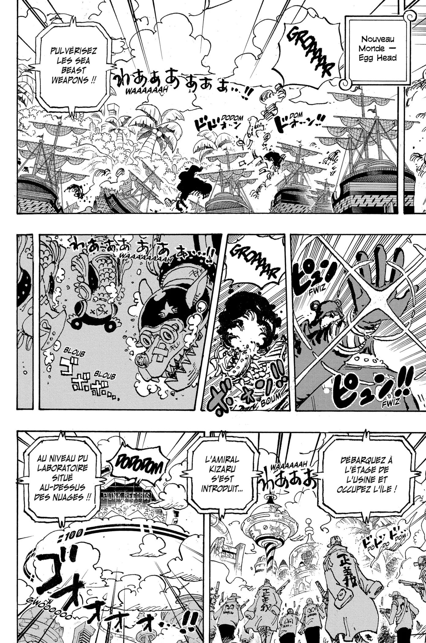 Scan One Piece Chapitre 1092 : La folle incursion de Kuma le tyran sur ...