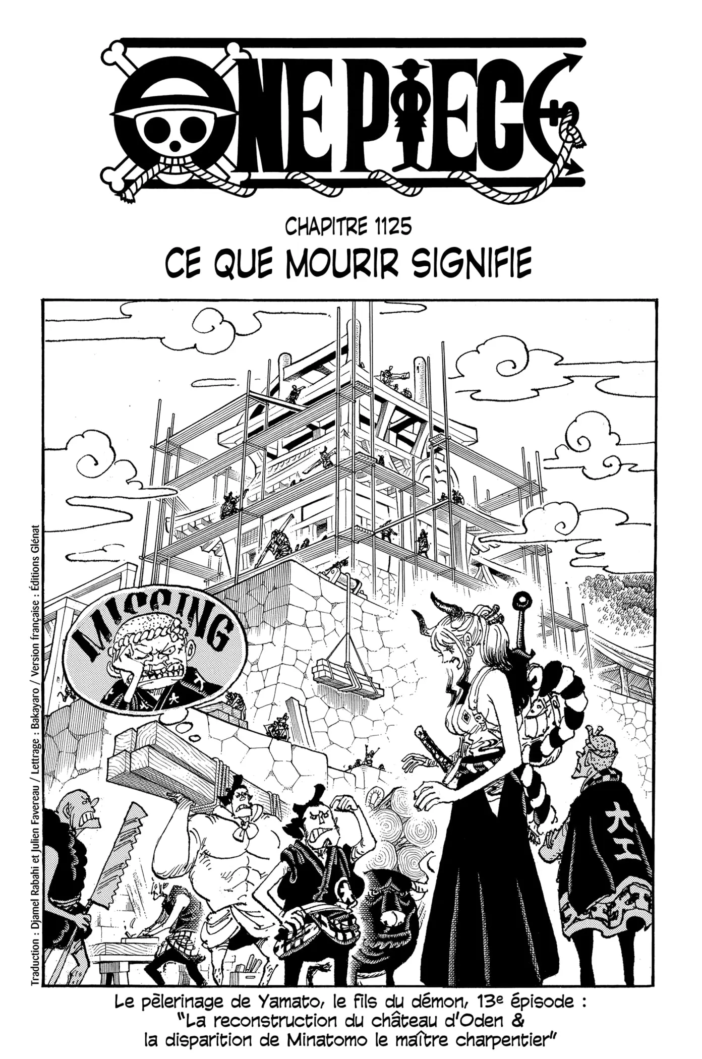 Scan One Piece Chapitre 1125 : CE QUE MOURIR SIGNIFIE - Page 1 sur ...