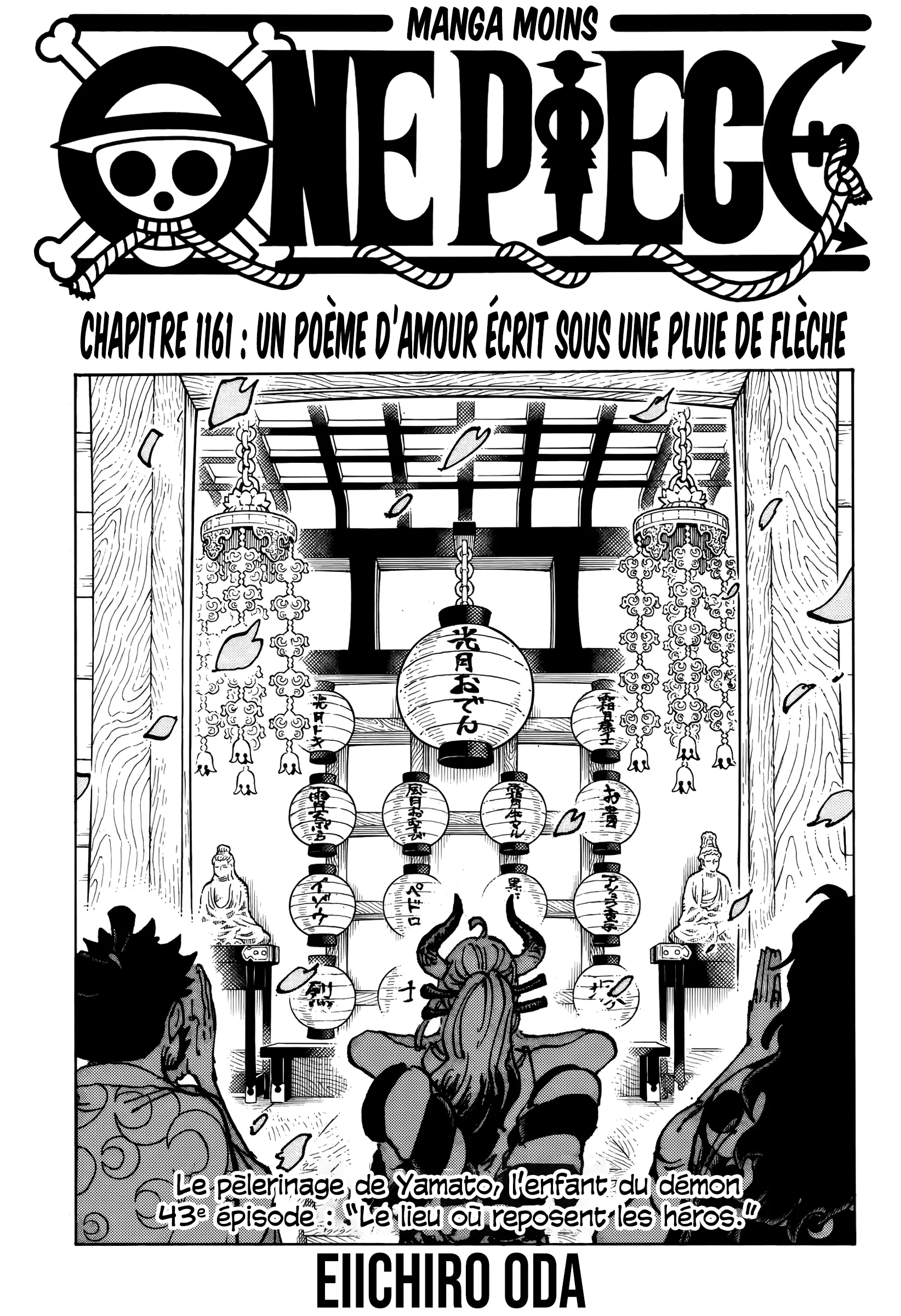 Scan One Piece Chapitre 1161 : Un poème d’amour écrit sous une pluie de ...
