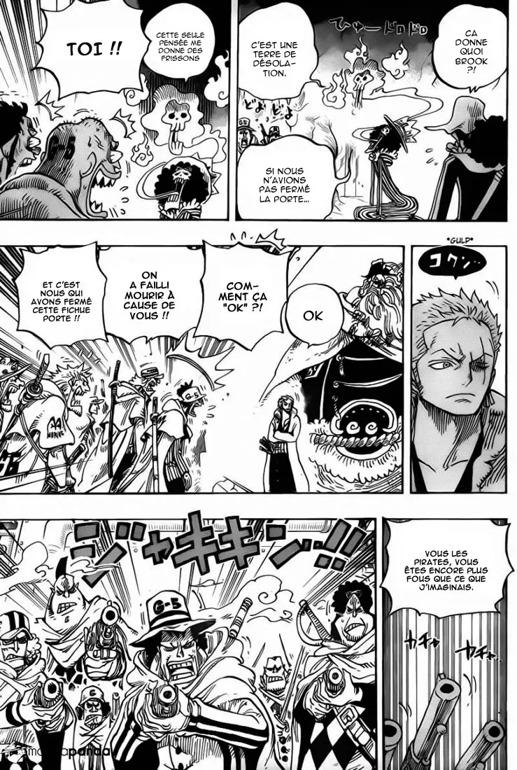 Scan One Piece Chapitre 678 : À l'intérieur du labo, Hall d'entrée du ...